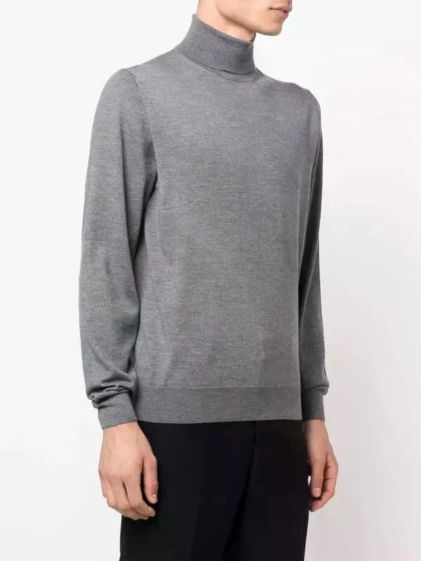 Corneliani Roll-neck Long-sleeve Jumper - Grey