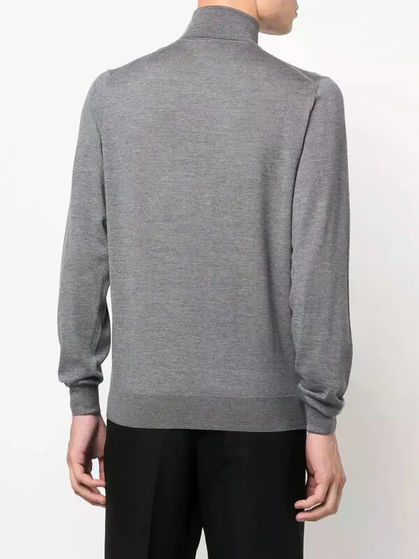 Corneliani Roll-neck Long-sleeve Jumper - Grey