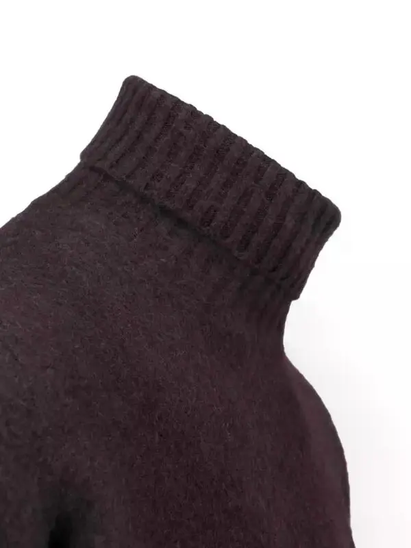 DRUMOHR Wool Roll Neck Sweater - Brown
