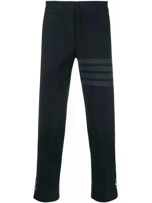 Thom Browne 4-bar Slim-fit Tonal Trousers
