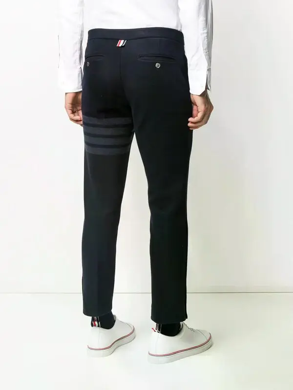 Thom Browne 4-bar Slim-fit Tonal Trousers