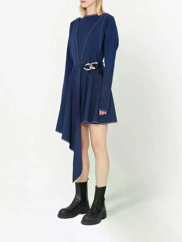 JW Anderson Chain Link-embellished Asymmetric Dress