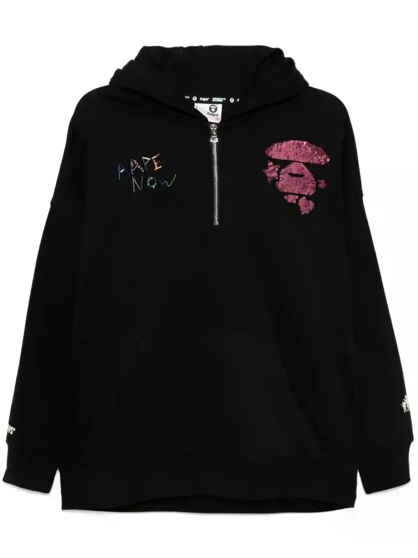 A BATHING APE Sequin-embellished Hoodie