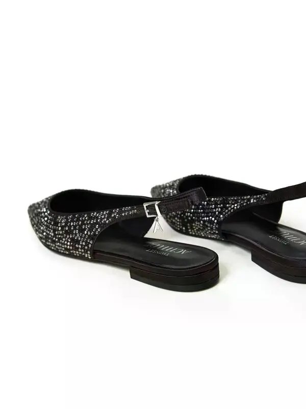 TWINSET Rhinestone-embellished Slingback Ballet Flats