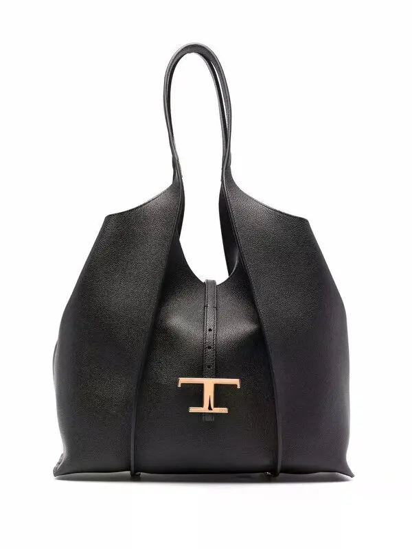 TOD'S Timeless Leather Tote Bag - Black