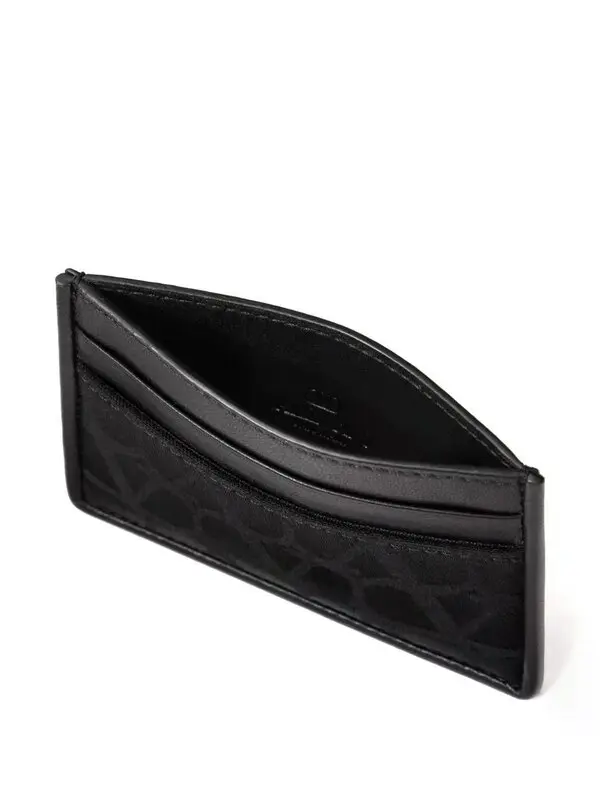 Valentino Garavani Toile Iconographe Leather Cardholder