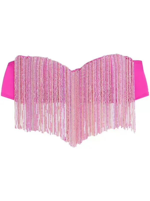 AMIR SLAMA Strapless Cropped Top