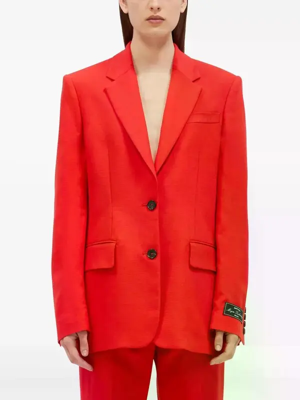 MSGM Single-breasted Blazer - Red