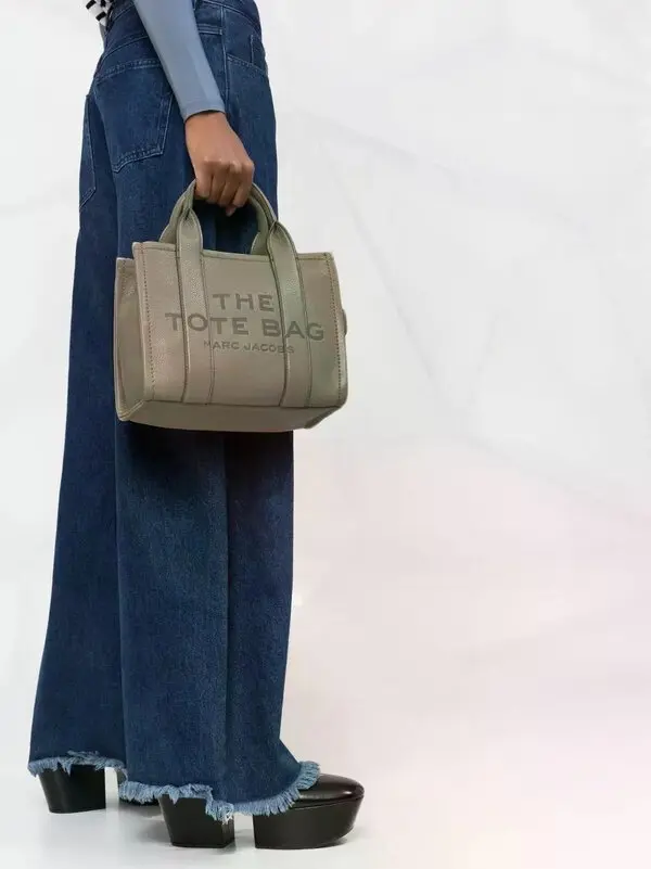 Marc Jacobs Leather Tote Bag - Grey