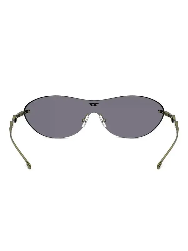 DIESEL® Rimless Logo-plaque Sunglasses - Green