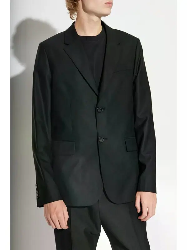 AMI Paris Wool Single-breasted Blazer - Black