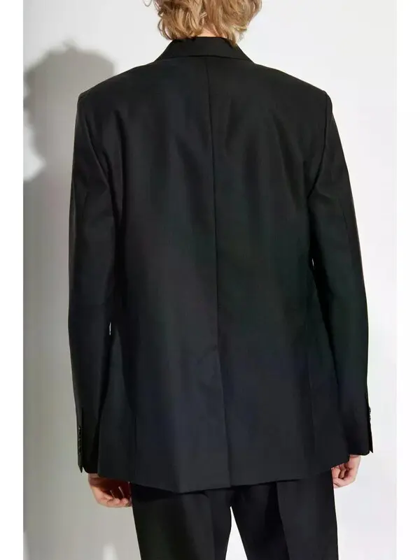 AMI Paris Wool Single-breasted Blazer - Black
