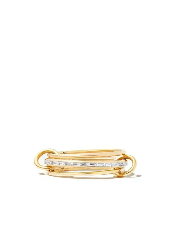 SPINELLI KILCOLLIN 18kt Yellow Three-link Diamond Ring