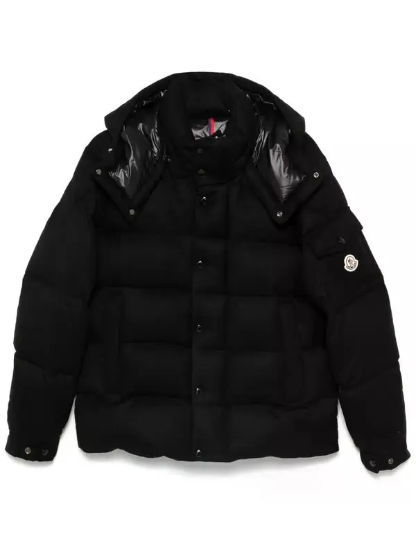 Moncler Maya 70 Wool Padded Jacket - Black