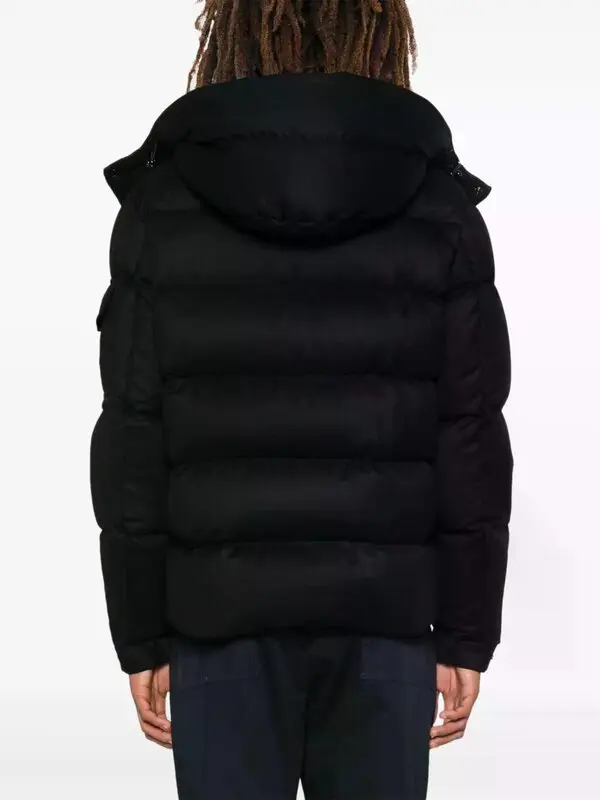 Moncler Maya 70 Wool Padded Jacket - Black