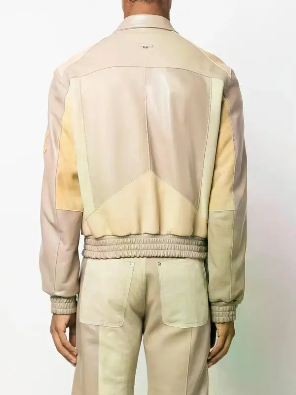 MARINE SERRE Patchwork Deadstock Leather Jacket