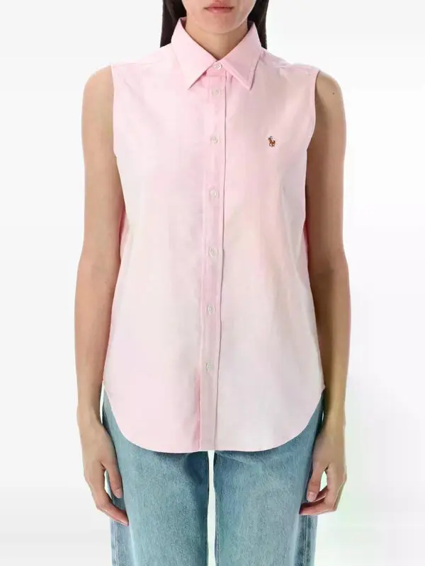Polo Ralph Lauren Sleeveless Button-up Shirt - Pink