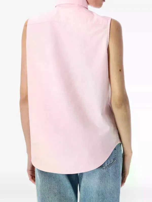 Polo Ralph Lauren Sleeveless Button-up Shirt - Pink