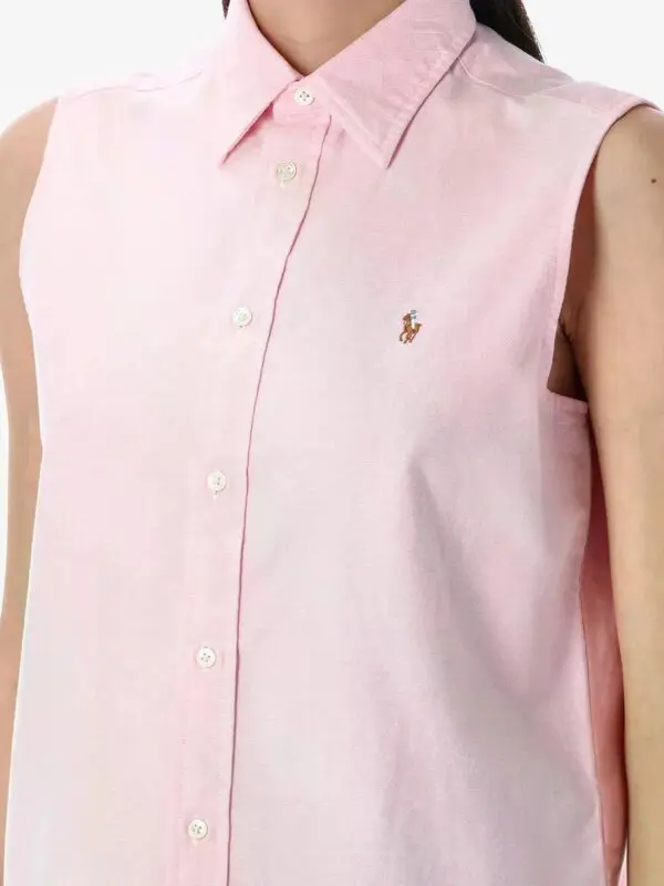 Polo Ralph Lauren Sleeveless Button-up Shirt - Pink