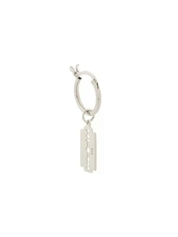 TRUE ROCKS Razor Hoop Earring - Silver