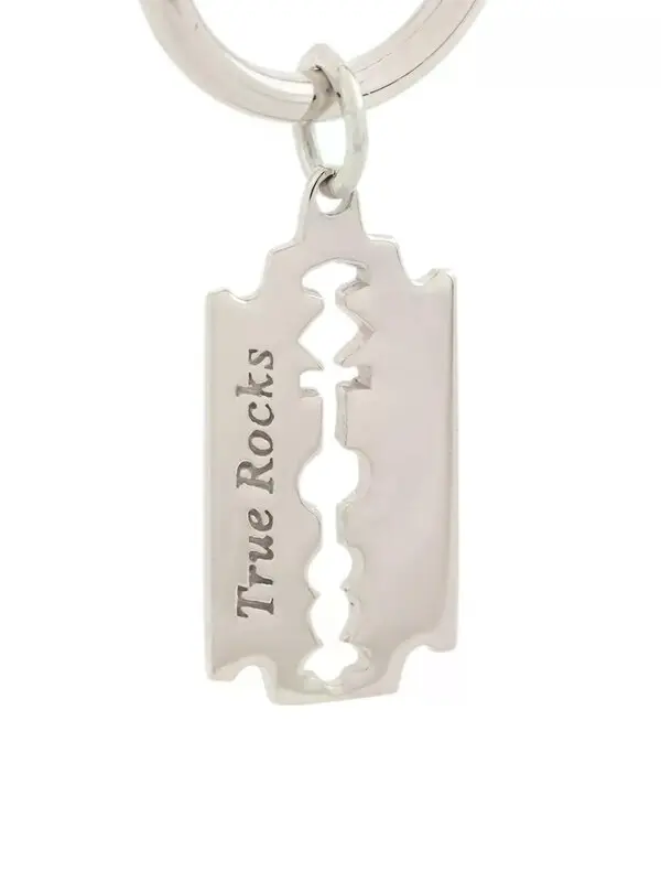 TRUE ROCKS Razor Hoop Earring - Silver
