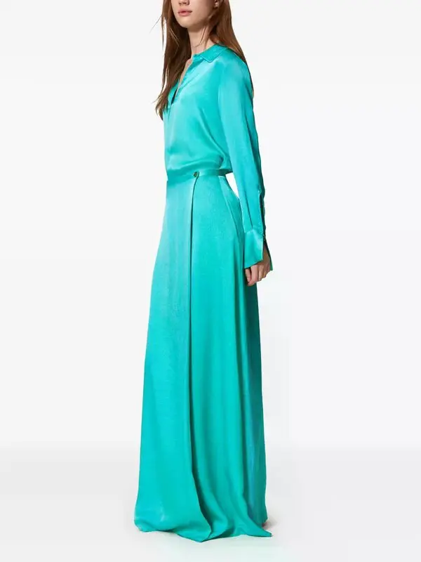 TWINSET Satin-finish Maxi Skirt