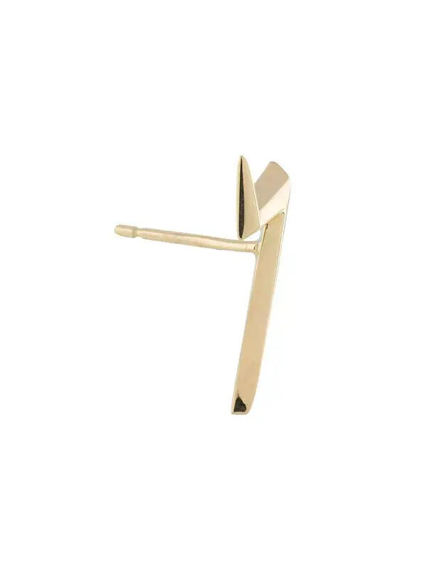 LE STER 18kt Yellow Thunderflash Left Stud Earring