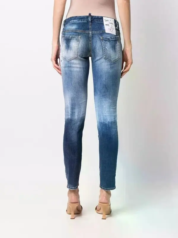 Dsquared2 Jennifer Low-rise Skinny Jeans - Blue