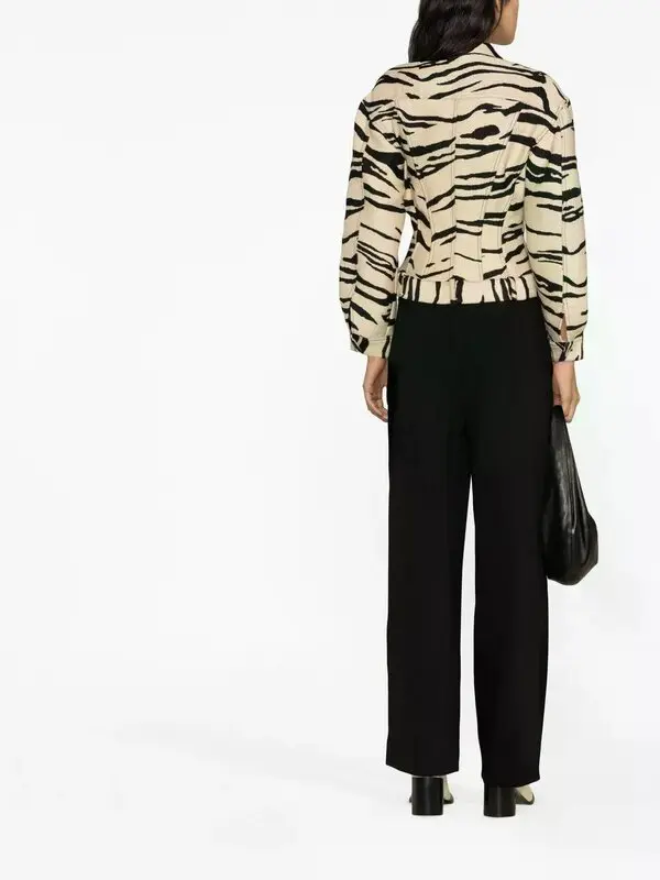 Stella McCartney Zebra-print Trucker Jacket