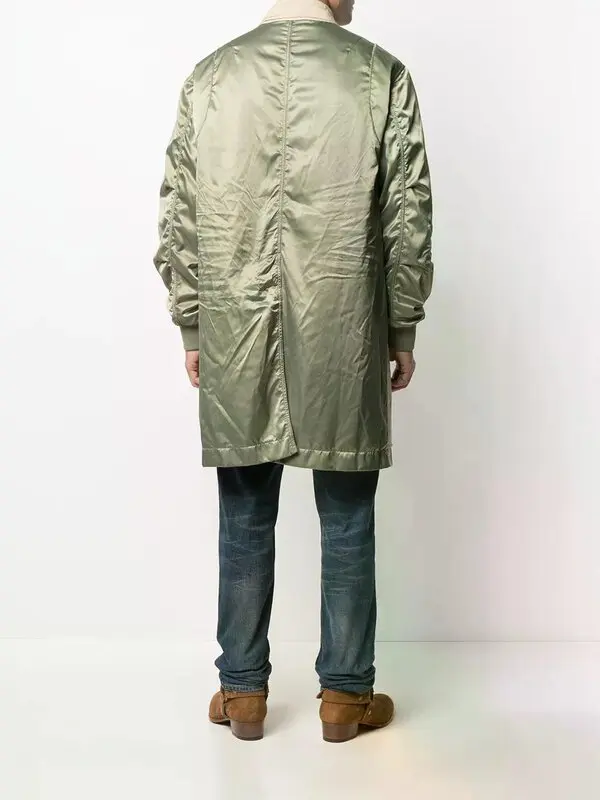 Dsquared2 Contrast-sleeve Single-breasted Coat