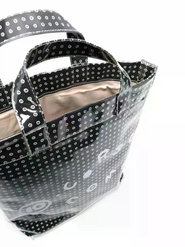 10 CORSO COMO Logo-print Coated Tote Bag - Black