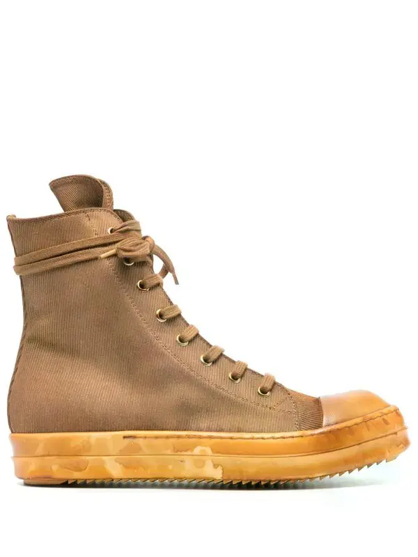 Rick Owens High-top Canvas Sneakers