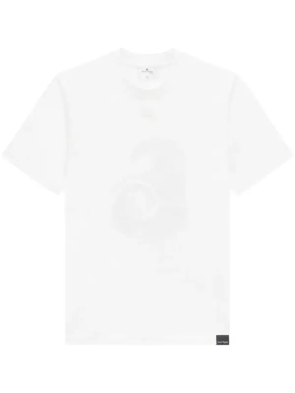 COURREGES Logo-patch Cotton T-shirt