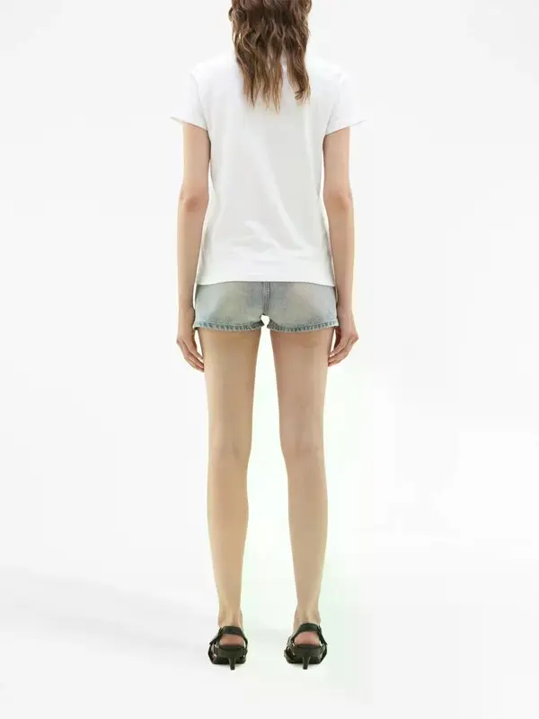 COURREGES Logo-patch Cotton T-shirt