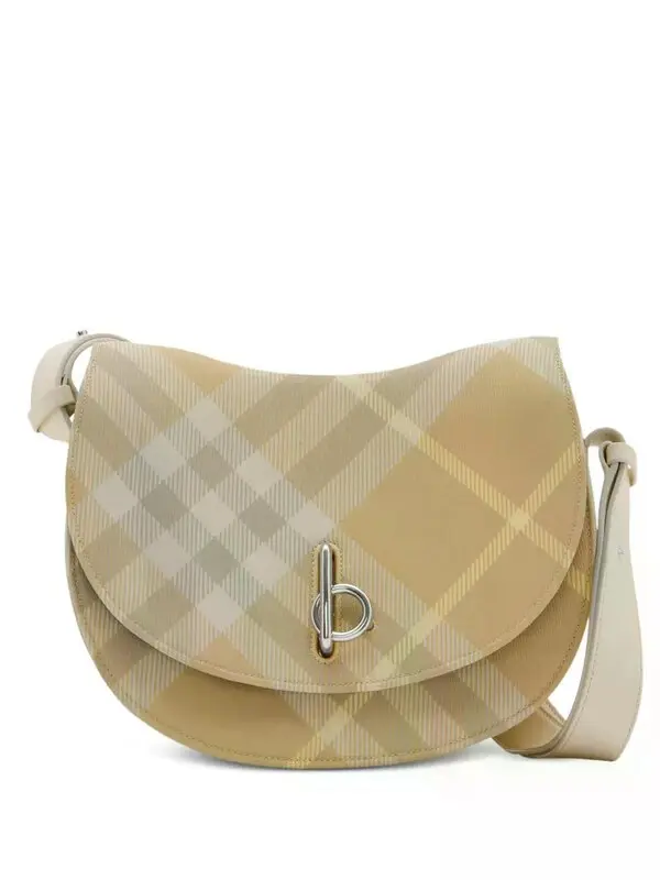 Burberry Rocking Horse Checkered Bag - Neutrals