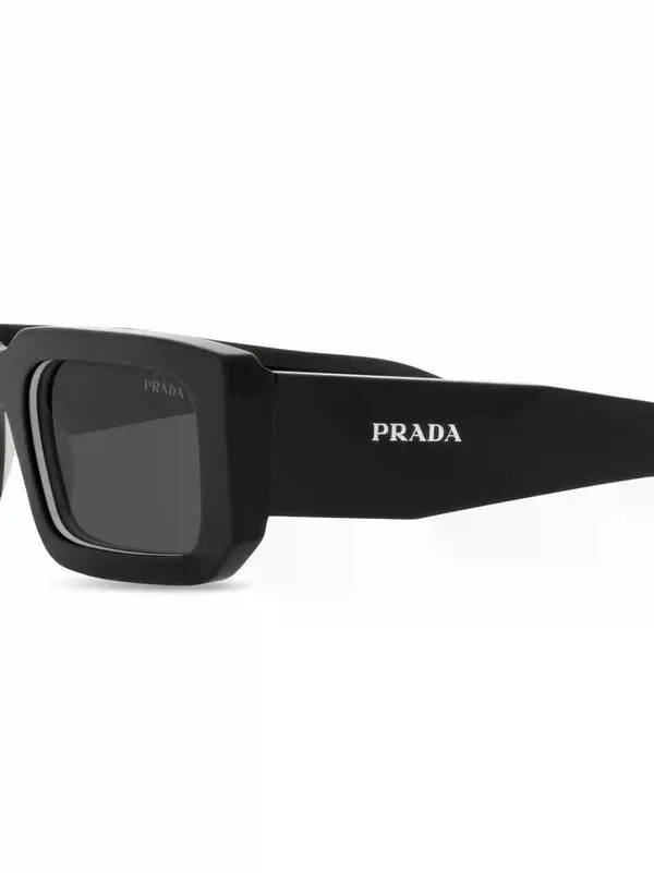 Prada Pr 06ys Rectangle Frame Sunglasses - Black