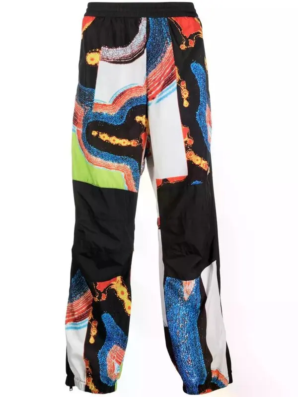 AMBUSH Abstract-pattern Paneled Track Pants