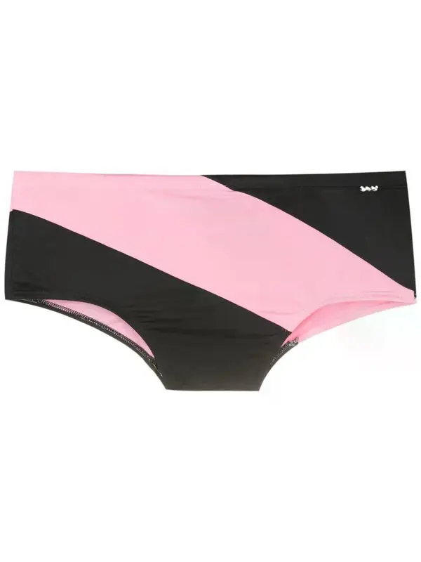 AMIR SLAMA Panelled Swim Trunks - Black