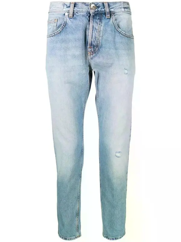 Eleventy Tapered Stonewashed Jeans