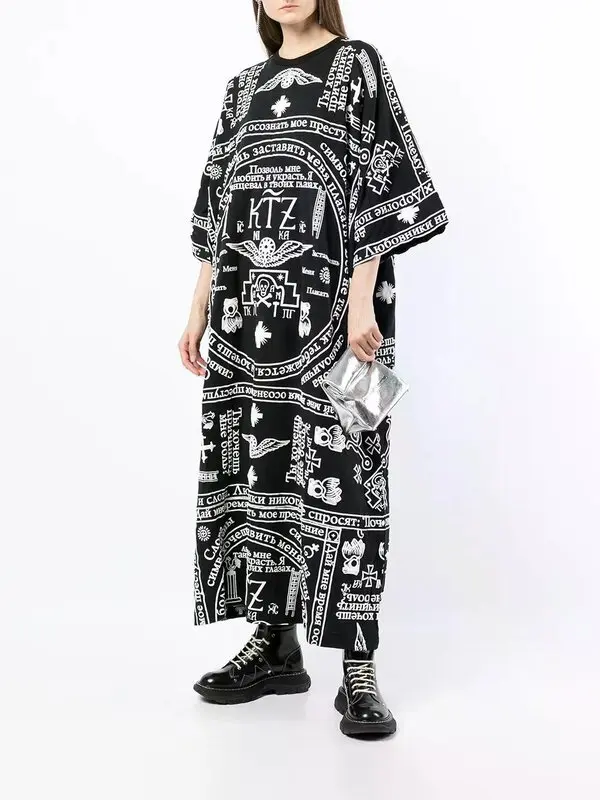 KTZ Graphic Print Kaftan