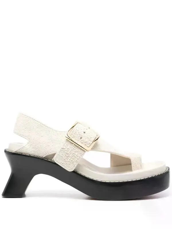 Loewe Ease 90mm Suede Sandals