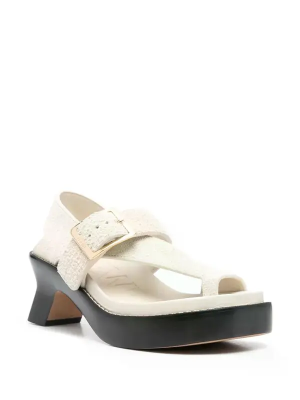 Loewe Ease 90mm Suede Sandals