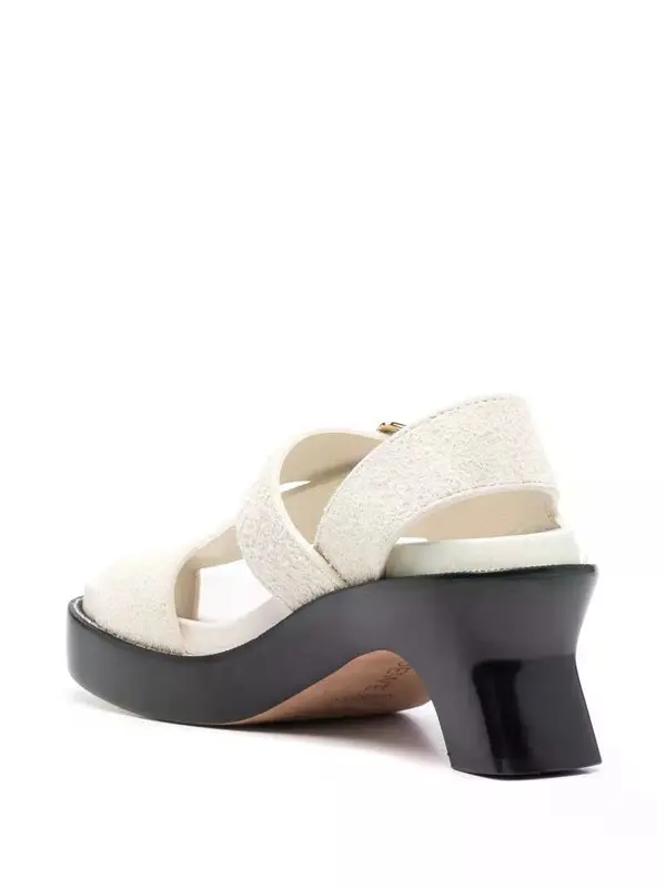 Loewe Ease 90mm Suede Sandals