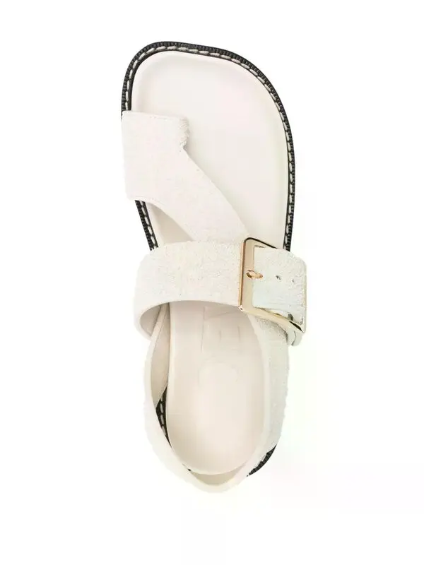Loewe Ease 90mm Suede Sandals