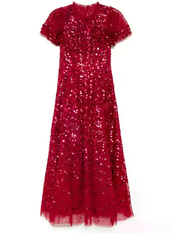 NEEDLE & THREAD Deco Dot Ankle Gown