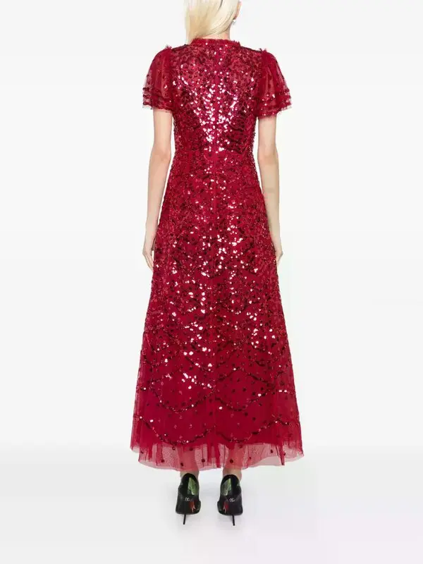 NEEDLE & THREAD Deco Dot Ankle Gown