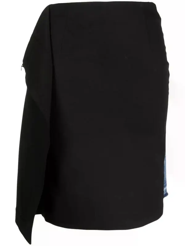MAISON MARGIELA Asymmetric Panelled Denim Skirt
