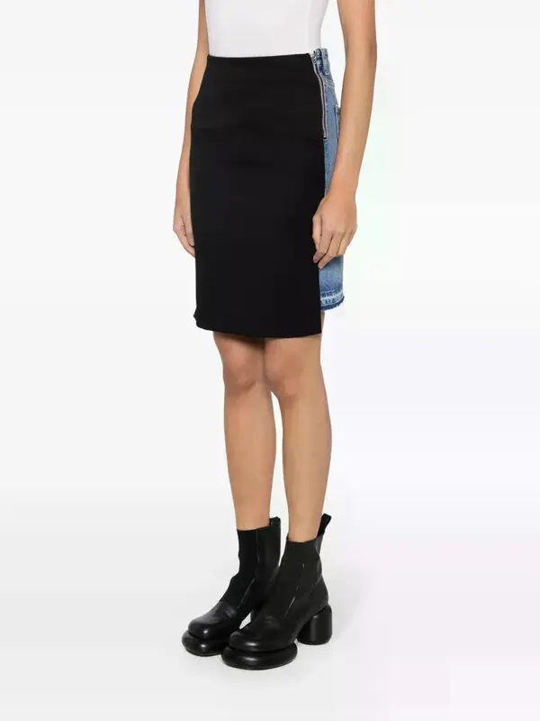 MAISON MARGIELA Asymmetric Panelled Denim Skirt
