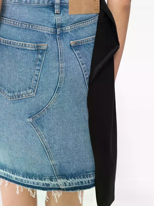 MAISON MARGIELA Asymmetric Panelled Denim Skirt