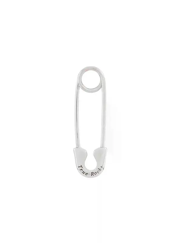 TRUE ROCKS Safety Pin Stud Earring - Silver